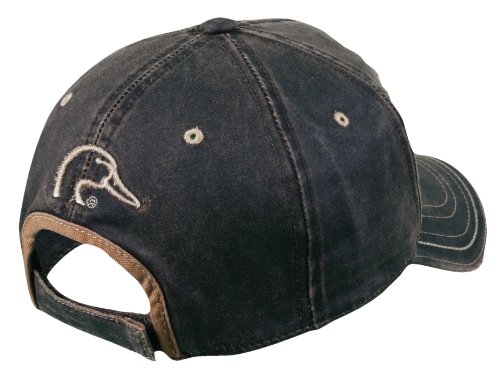 Mossy Oak Ducks Unlimited Frayed Patch on Weathered Cotton Cap, Dark Brown