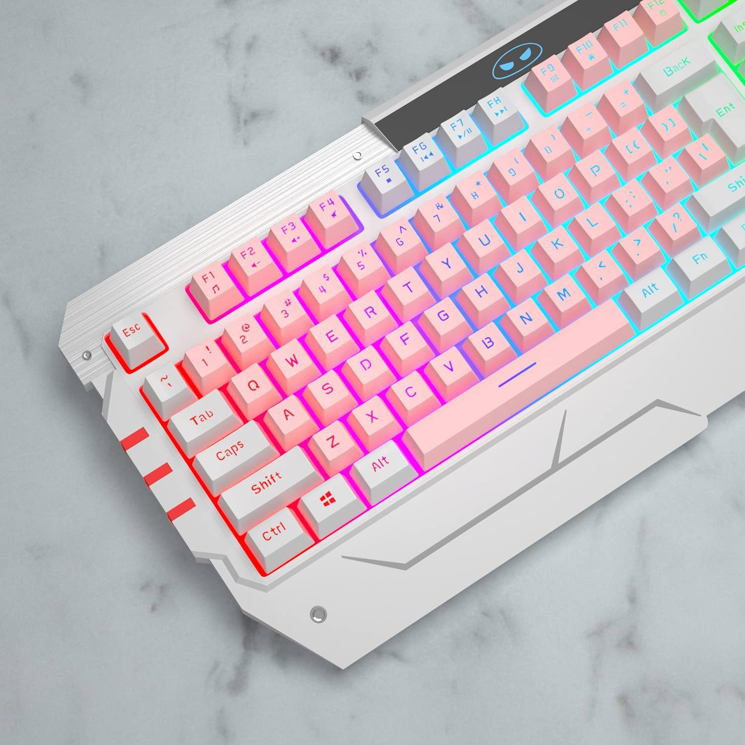 RGB Gaming Keyboard and Mouse Set (US Layout) Rainbow LED RGB Backlit Wired Keyboard for Xbox one PC Mac PS4 Laptop