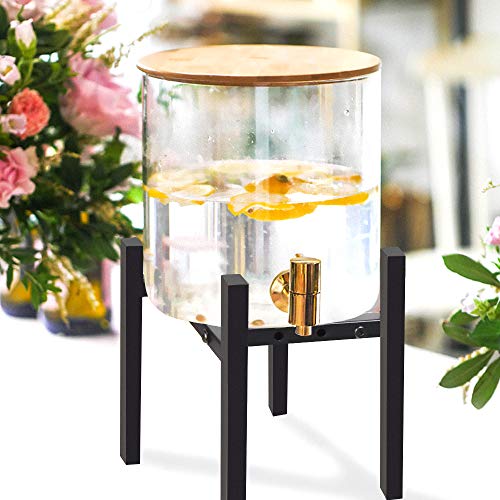 Water Filter System Stand 8" Tall, Compatible Berkey Water Filter, Adjustable Fits 7.5" 8.5" 9.5" Wide, with Non-Skid Pad, ​Applicable to Multi -Size Water Tank