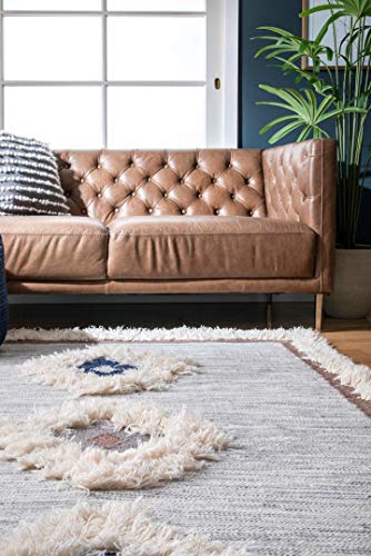nuLOOM Rebekah Shaggy Regal Tribal Area Rug, 8x10, Blue