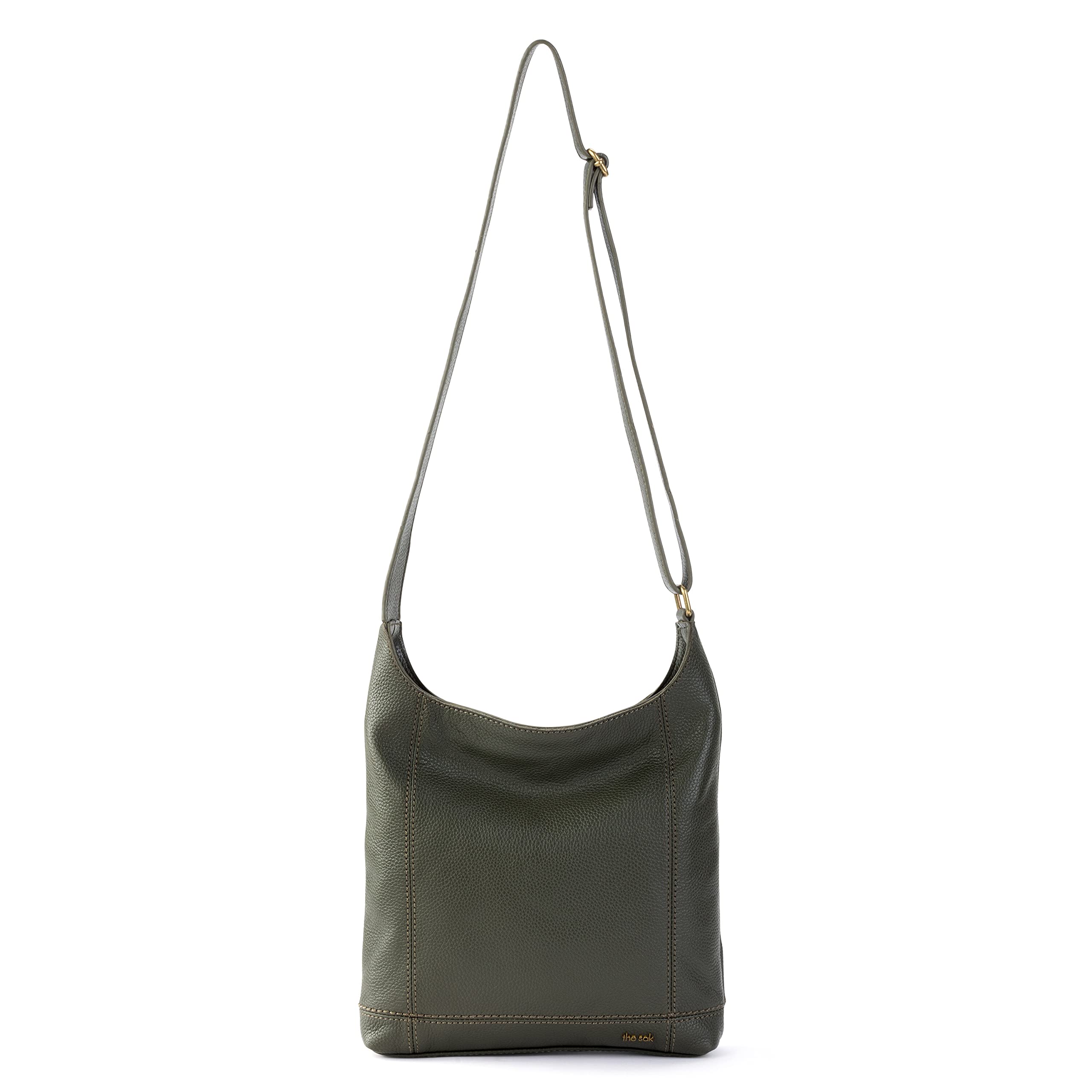 The Sak Womens De Young Crossbody In Leather, Moss, One Size US