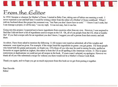 Mother's Choice Cookbook