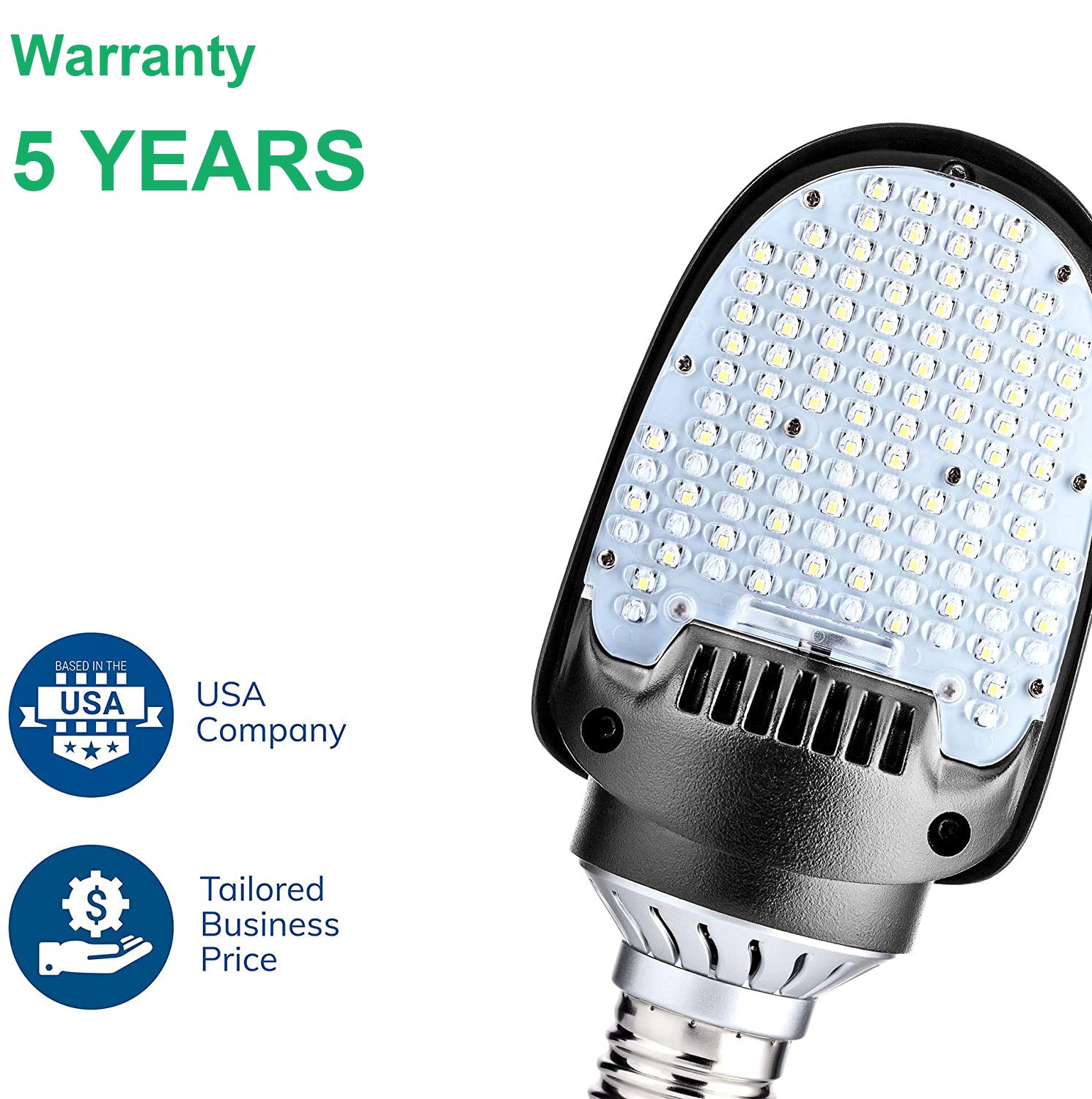 OSTEK LED Shoebox Area Corn Light Bulb 115W LED Retrofit Kits 5000K E39 Rotatable Mogul 16100LM LED Commercial Lighting - Post Street Light Security Lights Parking Light LED Paddle Bulb