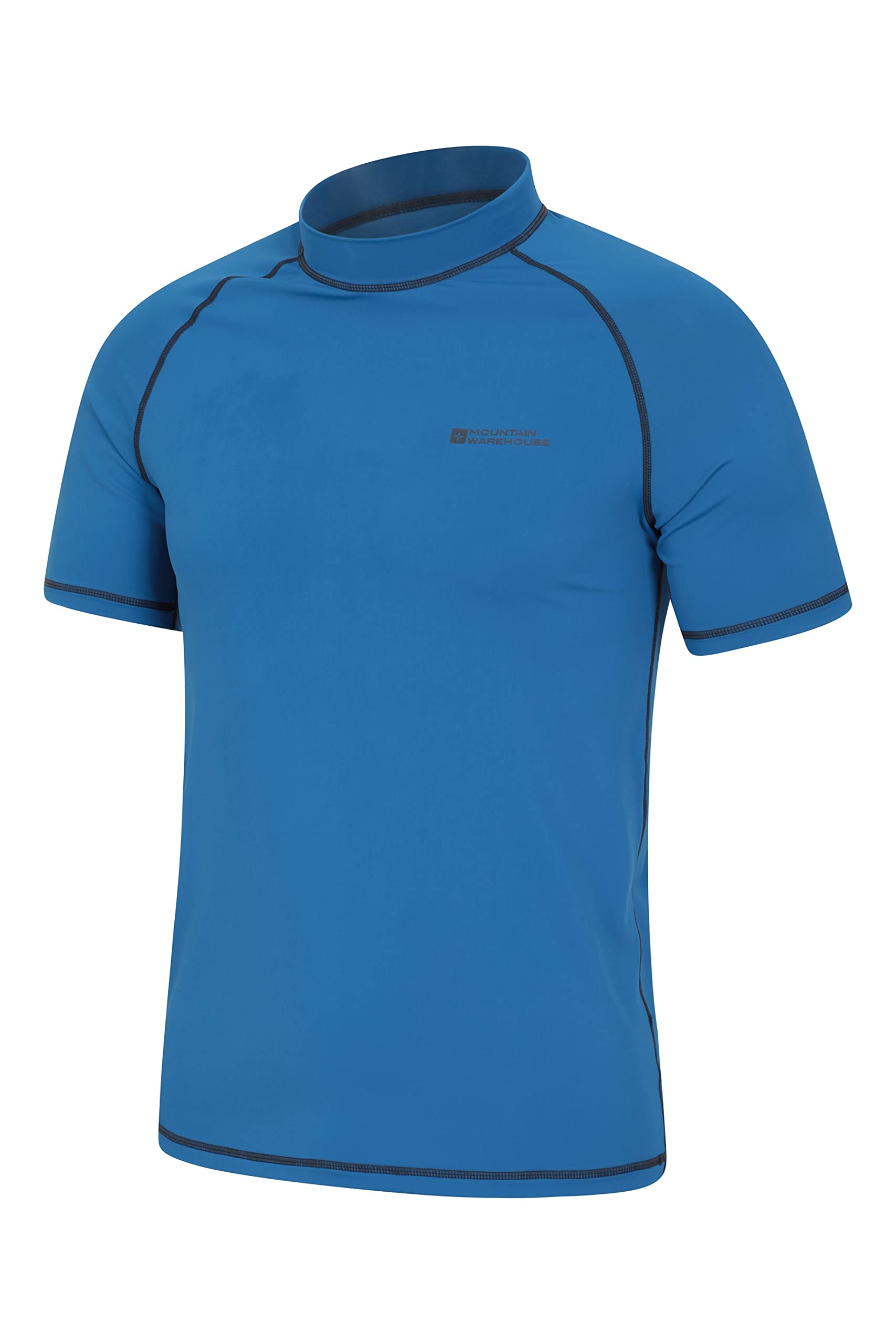 Mountain Warehouse Mens UV Rash Guard - Fast Drying Rash Top Red Medium