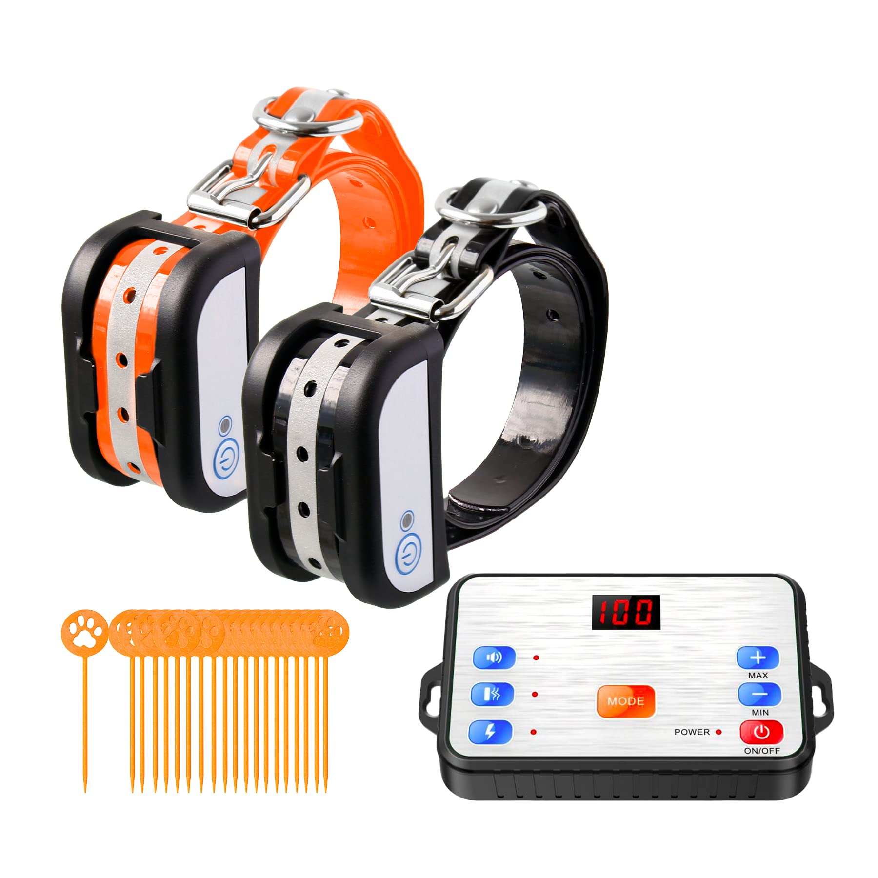 only warm Dog Wireless Fence System Dog Trainging Collar 2 in 1 Adjustment Reflective Waterproof Collars Freedom Fence