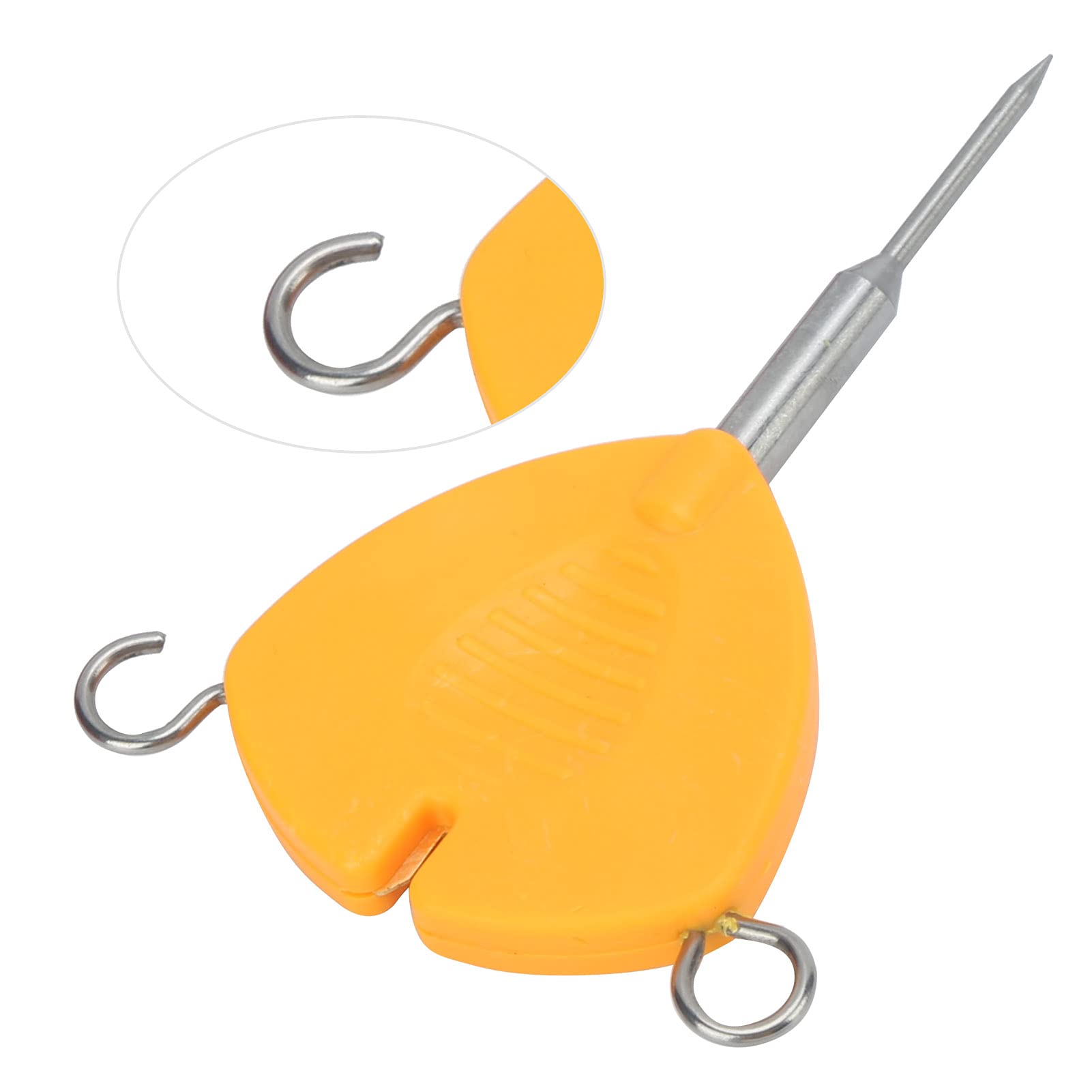 Shanrya Multi Fishing Knot Puller Tool Set, Easy to Carry Fishing Line Knot Tool Beautiful Appearance High Reliability for Business for Outdoor(Orange Bait Puller Four-Piece Set)