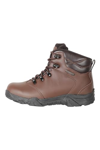 Mountain Warehouse Canyon Kids Leather Waterproof Hiking Boots Brown Kids Shoe Size 6 US
