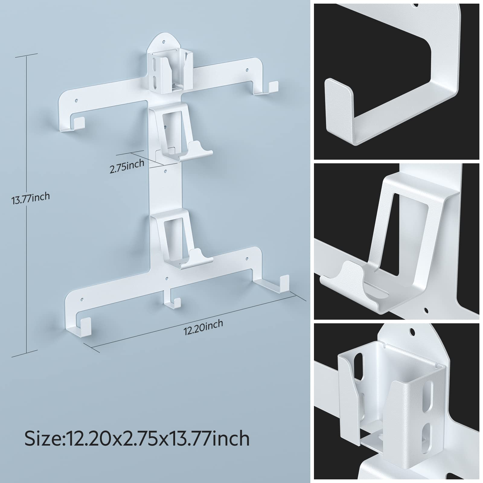 Wall Mount for Oculus Quest 2/3 Allnice Wall Mount Storage Stand for Oculus Quest 2/3 VR Headset,Sturdy Steel Wall Mount Bracket with Controller Holder & Headphone Hanger
