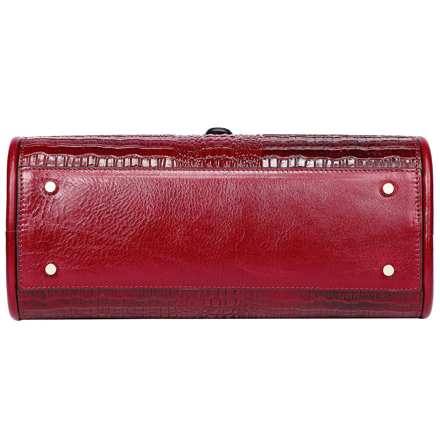PIJUSHI Designer Shoulder Purses Crocodile Handbags for Women Leather Hobo Shoulder Bags (68022 Red)