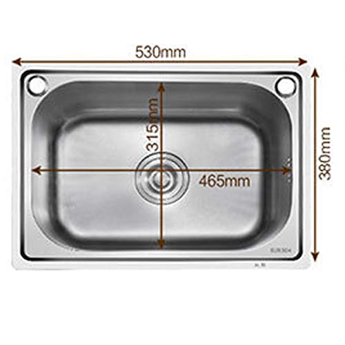 n/a Kitchen Sink Stainless Steel Finished Brushed Single Bowl Sink Kitchen Above Counter or Undermount Without Faucet Kitchen Sinks