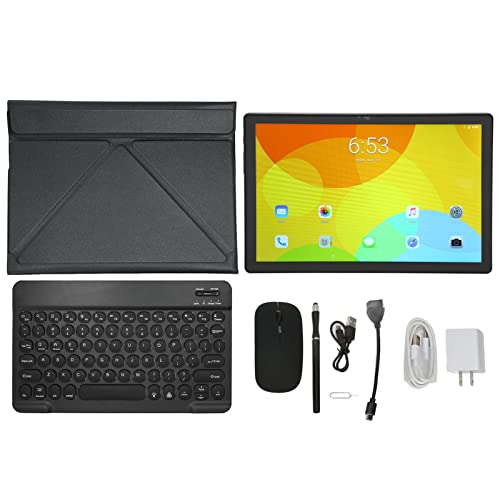 SHYEKYO 10.1 Inch Tablet, Tablet PC 5G WiFi US Plug 100-240V Support FM GPS Support 4G LTE 1920x1200 IPS 12GB RAM 256GB ROM to Watch for Android 11.0 (Green)