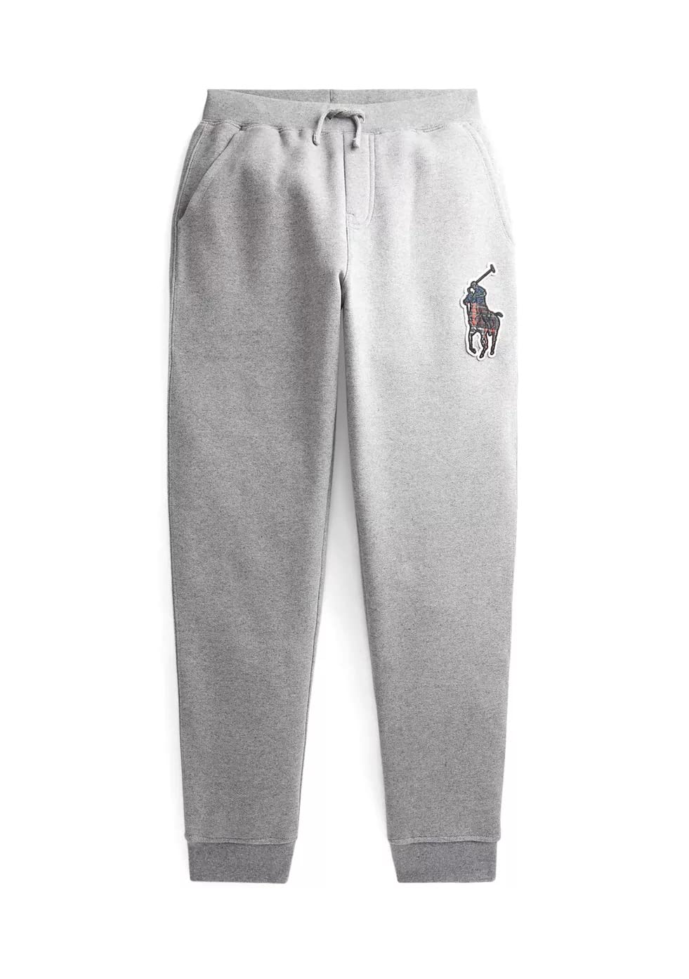 Polo Ralph Lauren Boys Big Pony Fleece Jogger Pants (Medium (10-12), Grey Heather)