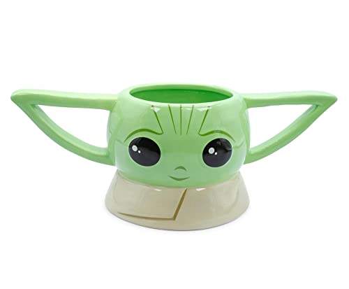 STAR WARS: The Mandalorian Grogu Sculpted Ceramic Mug | Holds 20 Ounces