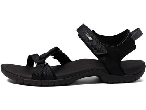Teva Women's Hurricane Drift Sandal, Black/Black, 7