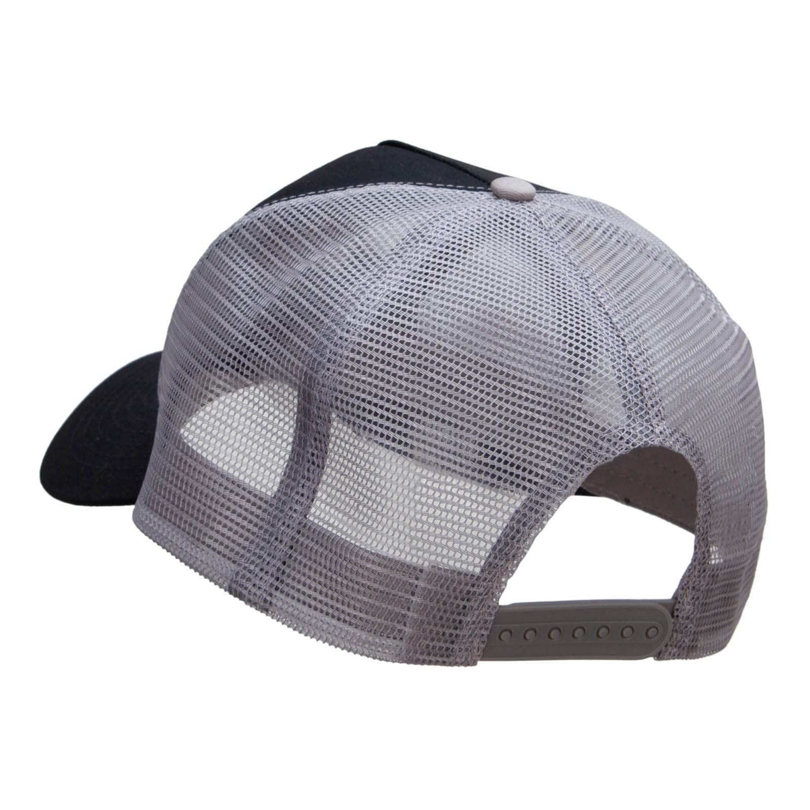 New Big Head Size Trucker Mesh Cap - Black OSFM