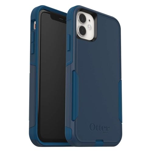 OtterBox iPhone 11 Commuter Series Case - BESPOKE WAY (BLAZER BLUE/STORMY SEAS BLUE), slim & tough, pocket-friendly, with port protection