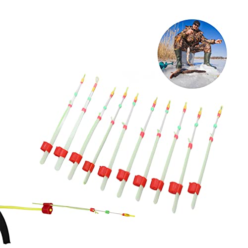 Yeuipea Ice Fishing Rod Tip Ice,0pcs Mini Ice Fishing Rod Top Tip Pole Front End for Winter Ice Fishing Accessories