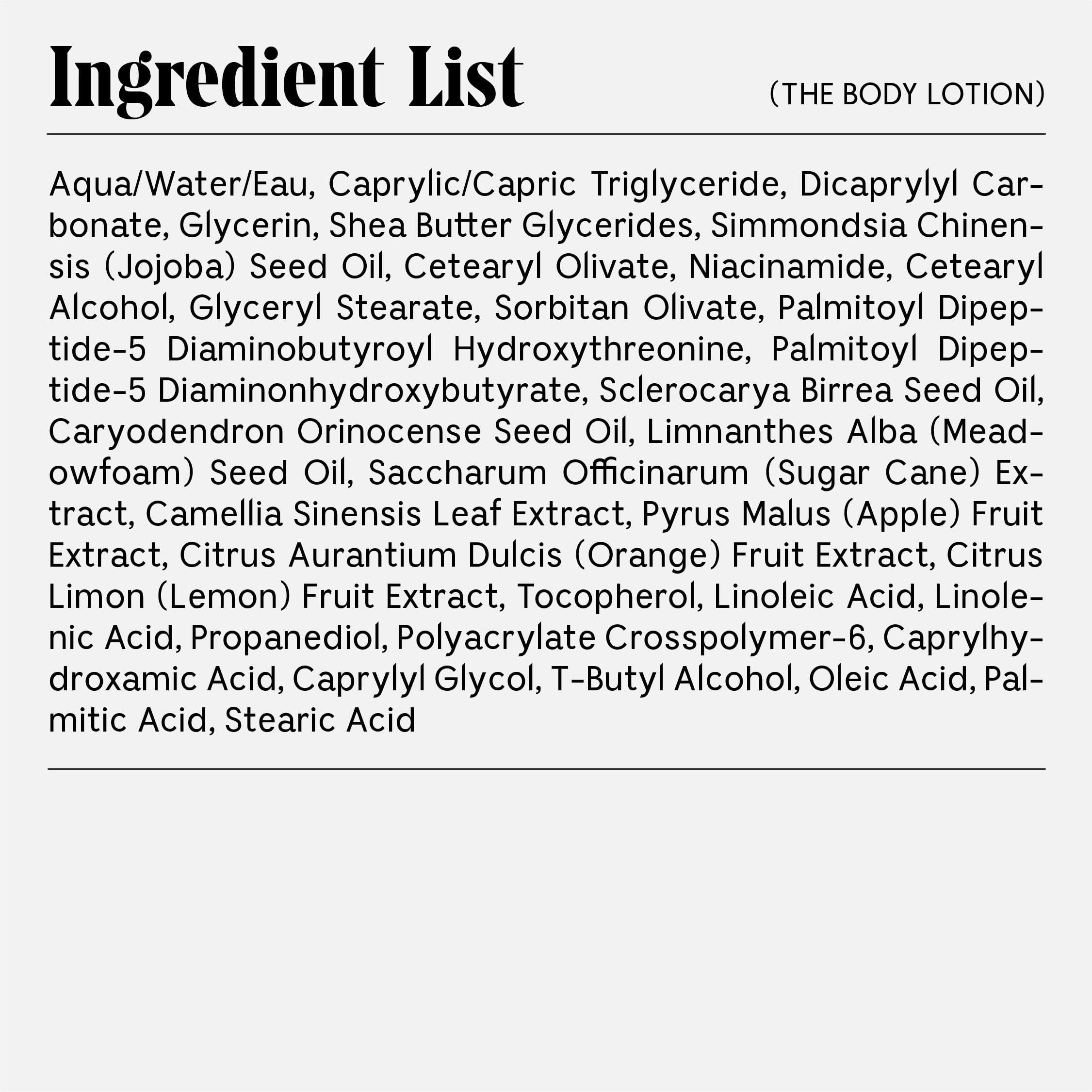 Nécessaire The Body Lotion - Firming Lotion with 5 Peptides, 2.5% Niacinamide, Vitamin C/E + Omega 6/9. Non-Comedogenic. Fragrance-Free. 200 ml / 6.8 fl oz.