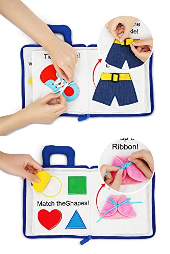 SinoArts Life Knowledge Pop-Up Book Toys, Montessori Early Education Educational Toys, Polyester Fiber Material, Suitable for 1~3 Years Old