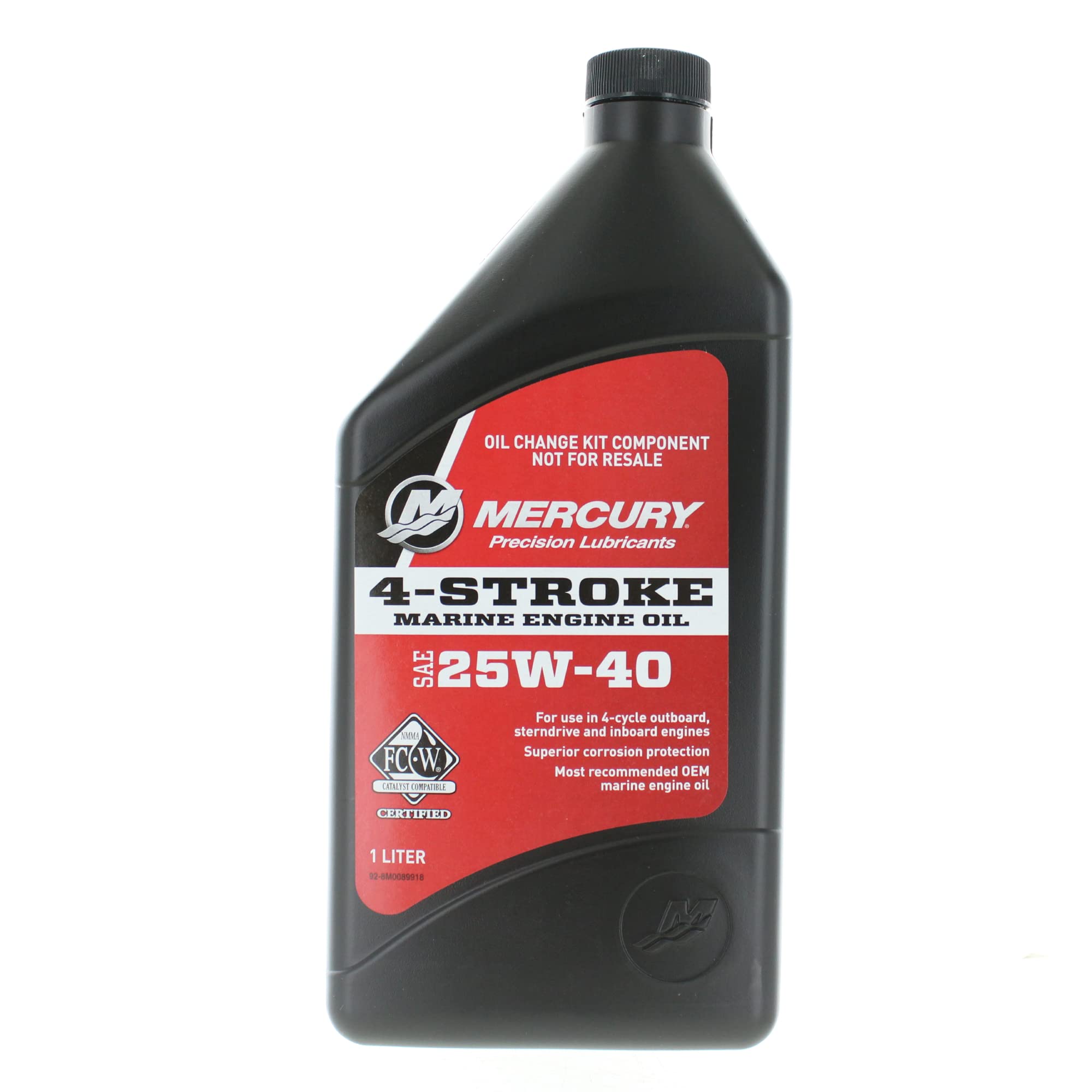 MERCURY 25w-40 Oil Change and Filter Kit 75-90-115hp Four Stroke Outboard 8M0081917