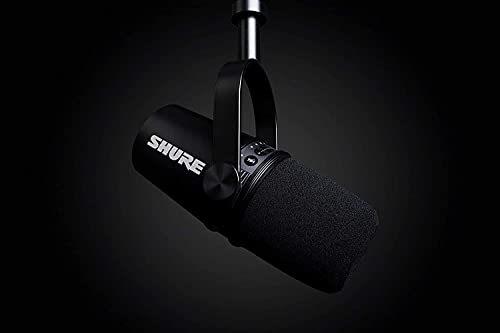 Shure MV7 USB/XLR Dynamic Microphone + AONIC 50 Wired/Wireless Noise Cancelling Headphones for Podcasting, Recording, Streaming & Gaming, Professional Quality Sound & Durability - Black/Black