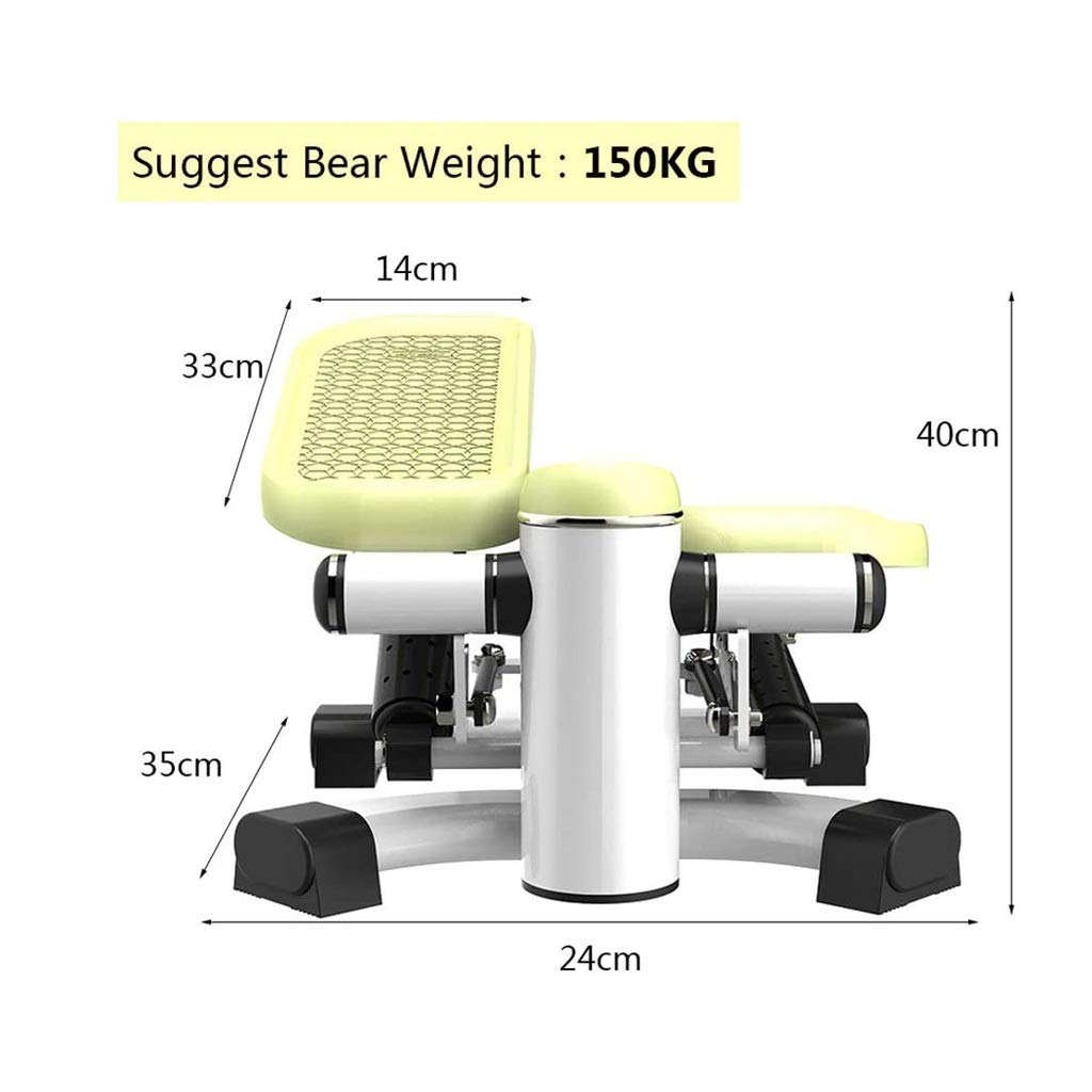 YFDM Fitness Stair Stepper for Women and Man, Mini Stepper Fitness Cardio Exercise Trainer, Height Adjustable Stepper Twisting Machine