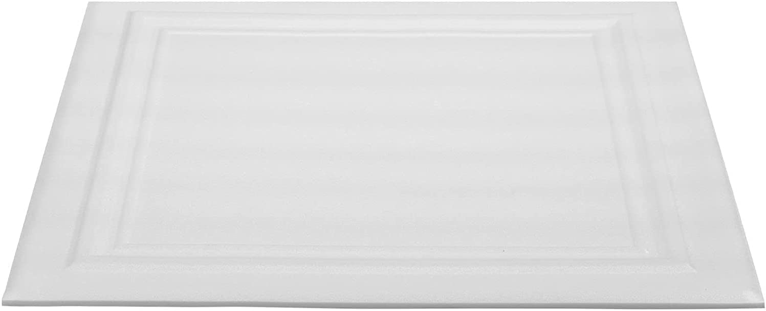 VEVOR Foam Ceiling Tiles, 19.7" x 19.7" Glue-up Ceiling Tiles, 100 pcs Lightweight Ceiling Tiles, 270 sq. ft Paintable Ceiling Tiles, 1/5" Thick Lay-in Ceiling Tile Pack for Roof and Wall Decoration