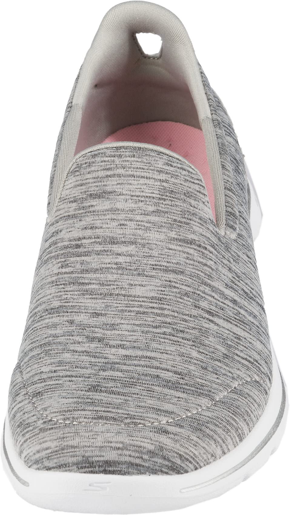 Skechers Women's Go Walk 5 Honor Sneaker, Grey, 8