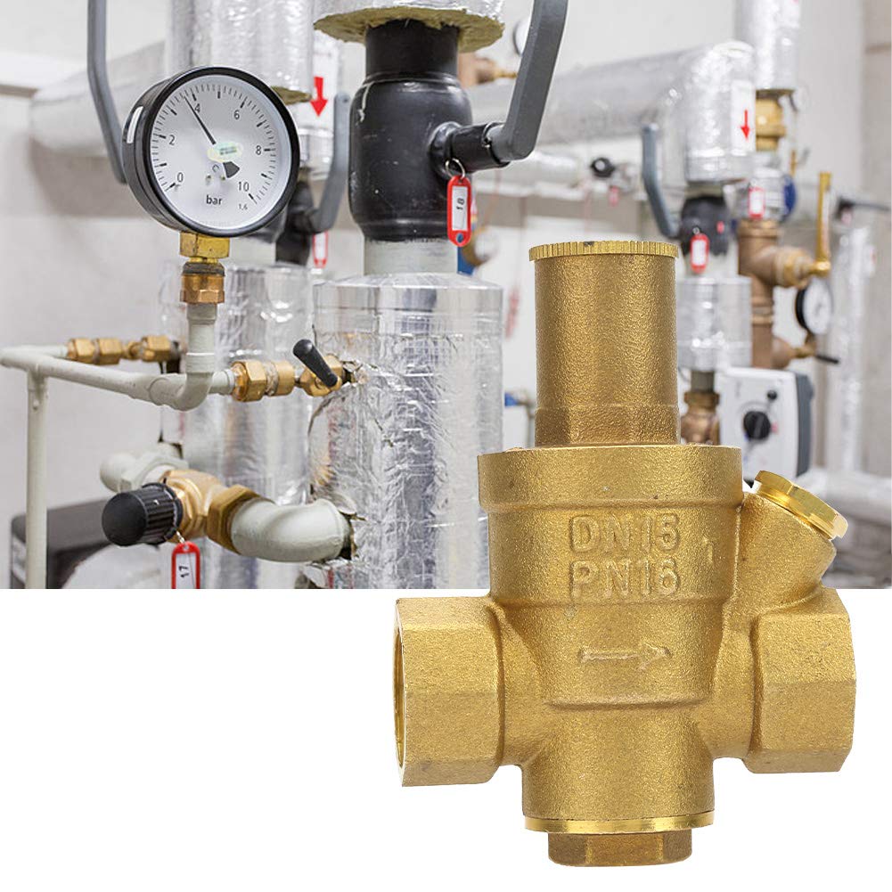 Pressure Regulator Valve Water Pressure Reducing Valve DN15 1/2" Adjustable Brass Water Pressure Regulator Valve Thread 1.6mpa Max. Pressure for druckminderer 1/2 wasser druckminderer wasser