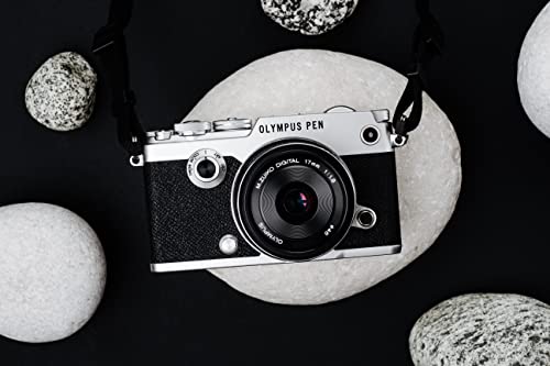 OM SYSTEM OLYMPUS M.Zuiko Digital 17mm F1.8 Black For Micro Four Thirds System Camera, Compact Design, Beautiful Bokeh, Bright