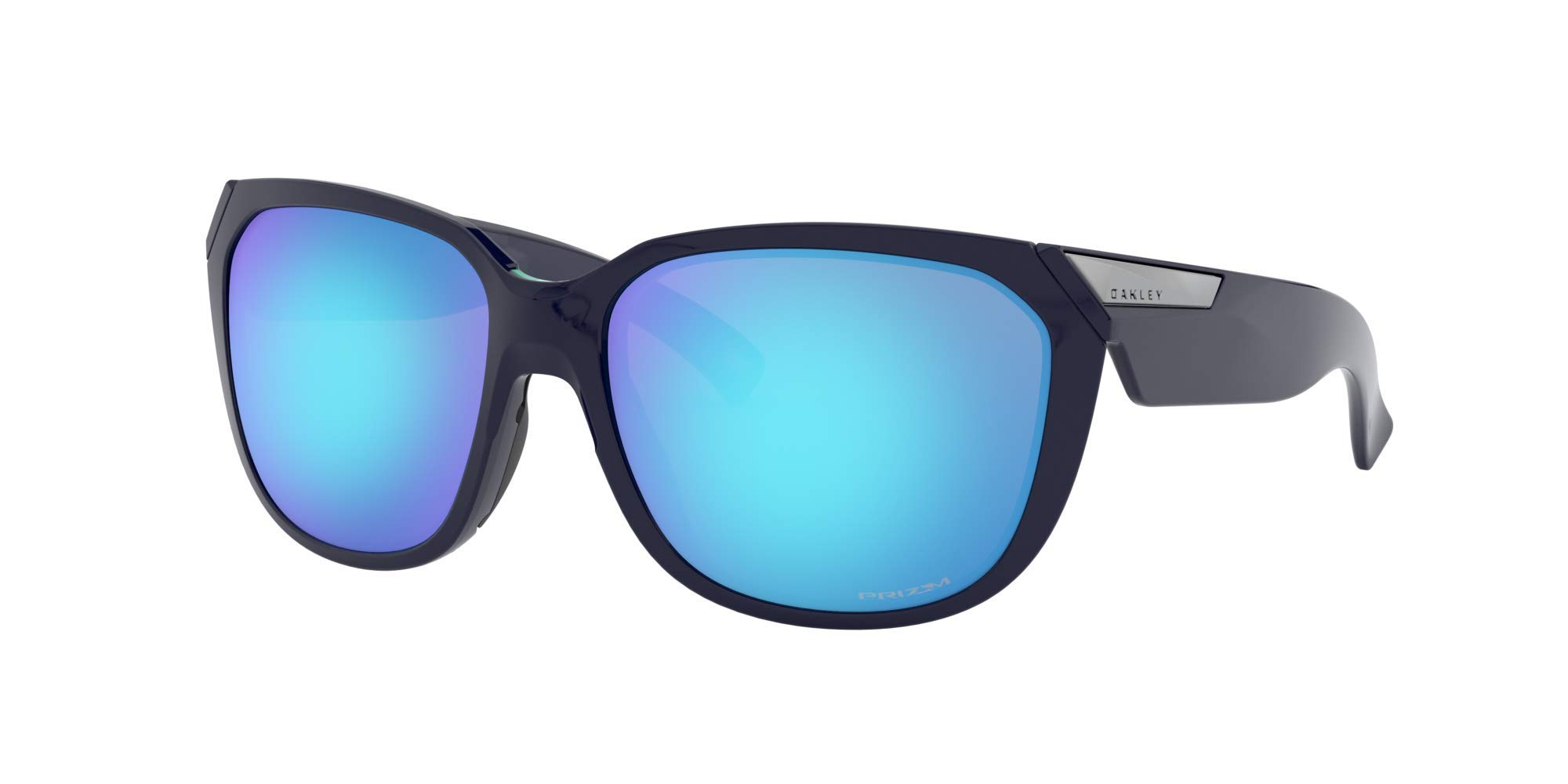 Oakley Women's Oo9432 Rev Up Square Sunglasses, Navy/Prizm Sapphire, 59 mm