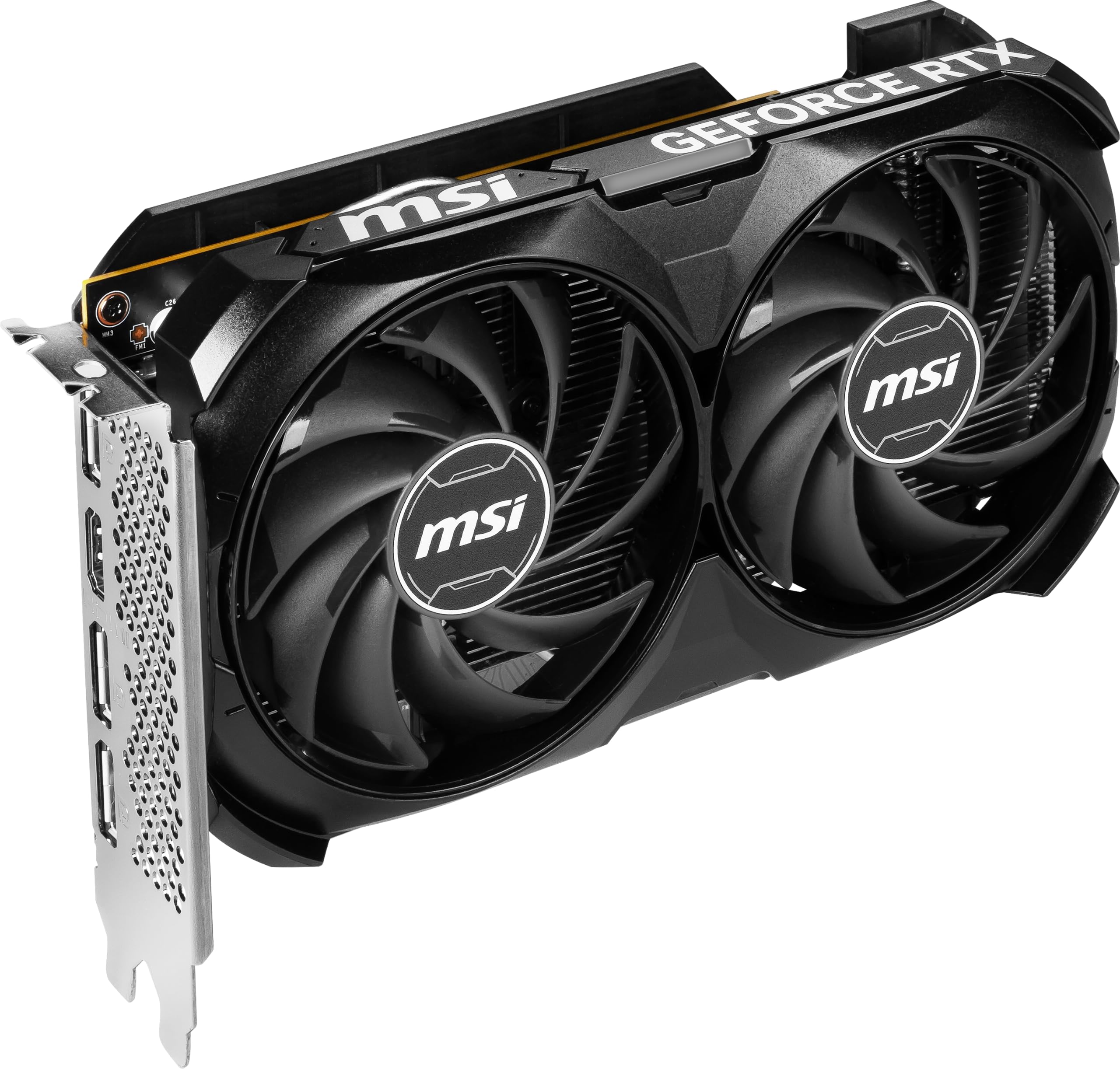 MSI Gaming GeForce RTX 4060 8GB GDRR6 Extreme Clock: 2505 MHz 128-Bit HDMI/DP Nvlink TORX Fan 4.0 Ada Lovelace Architecture Graphics Card (RTX 4060 Ventus 2X Black 8G)