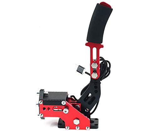 Pnndee 14 Bit PC SIM USB Handbrake with Clamp for Racing Games G25/27/29 T500 FANATECOSW Dirt Rally (red style01)