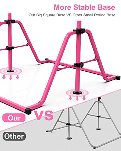 Tenpeek Gymnastics Bars for Home, Kids Expandable Gymnastic Bars, Adjustable Height Gymnastic Horizontal Bars,Expandable Kip Junior Training Bar