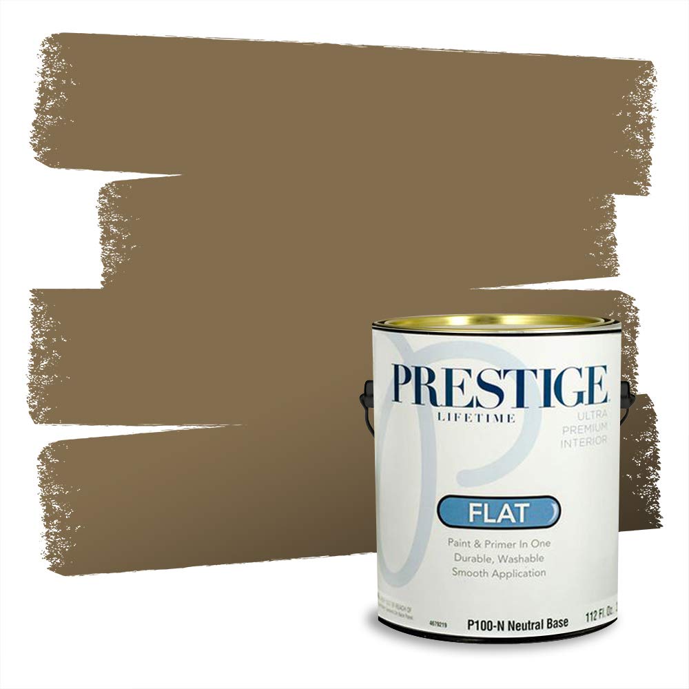 PRESTIGE Paints Interior Paint and Primer In One, 1-Gallon, Flat, Comparable Match of Valspar* Grecian Helmet*
