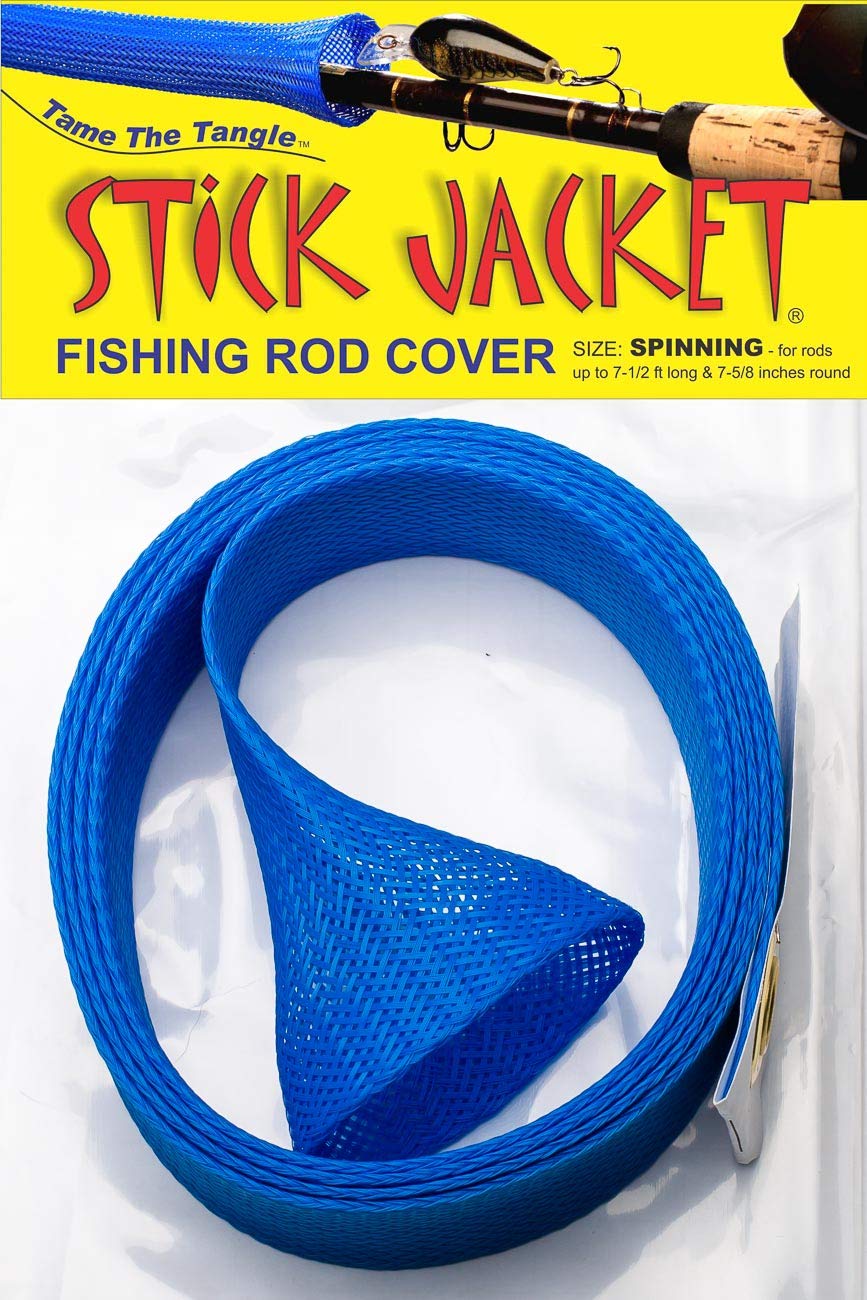 RITE-HITE Orin Briant Stick Jacket Fishing Rod Covers 3 Pack - Spinning Blue; Keep Your Rod Safe and from Getting Tangled…