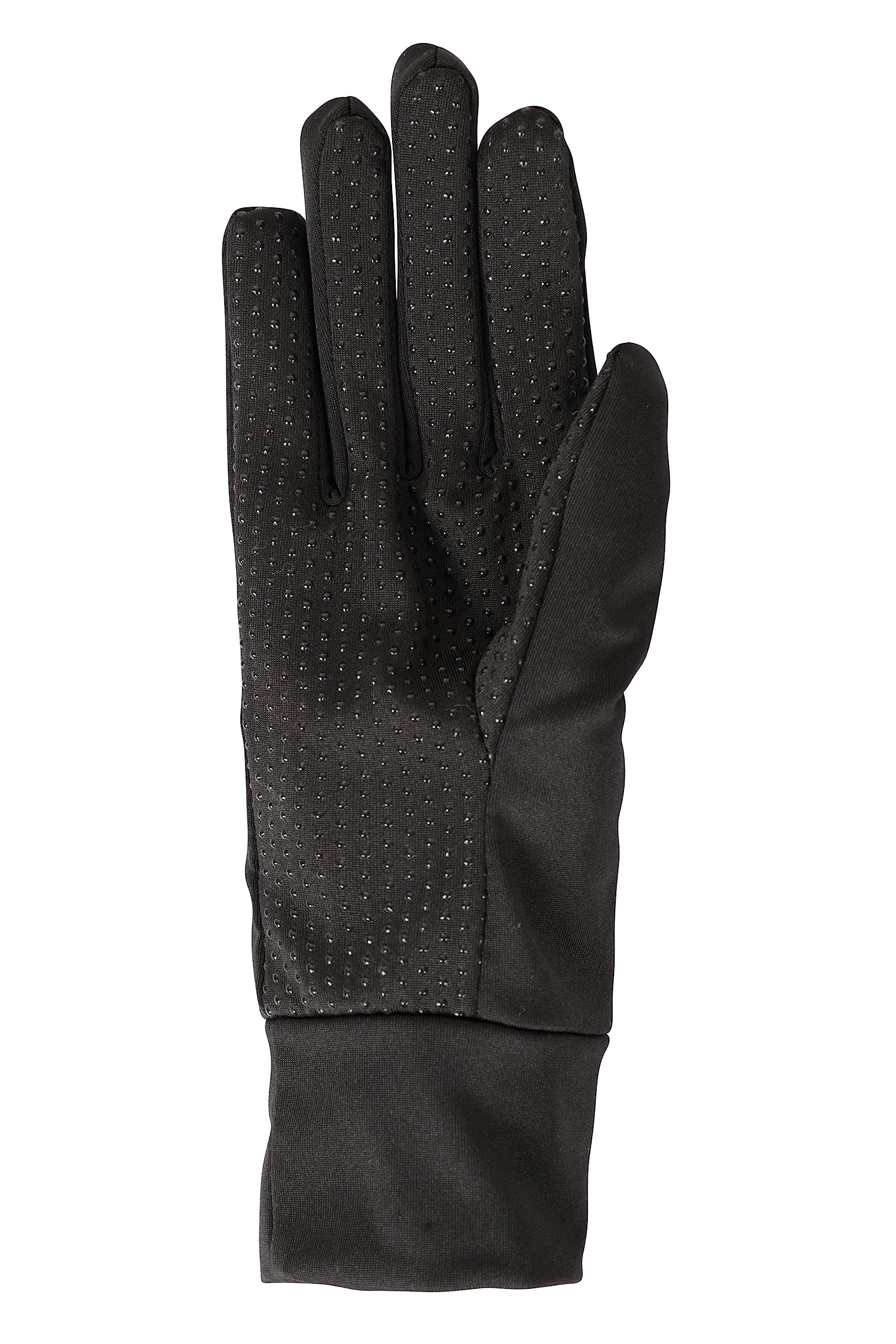Mountain Warehouse Grippi Lining Gloves - Fast Dry Cycling Gloves Black Medium