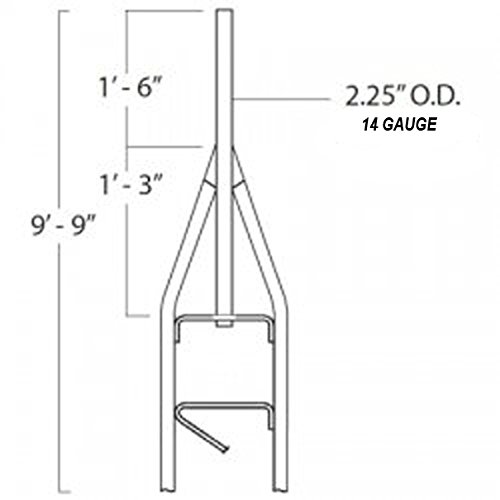 Rohn 25G 50' Tower with Hinged Base (Fold Over Base)