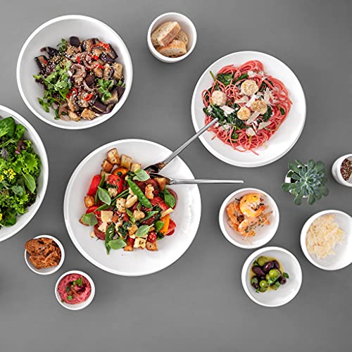Villeroy & Boch NewMoon Round S, Stylish Bowl for Soups and Crisp Salads, Premium Porcelain, White, Dishwasher Safe