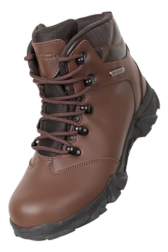 Mountain Warehouse Canyon Kids Leather Waterproof Hiking Boots Brown Kids Shoe Size 6 US