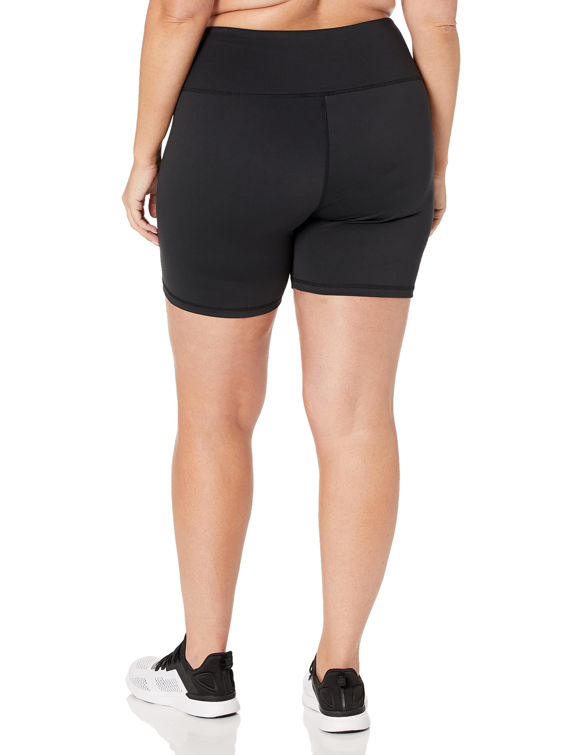 The Drop Women's Lorrie High Rise Multi Stretch Bike Short Black, L