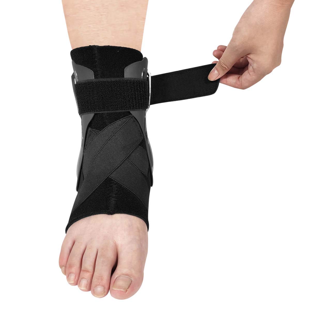 Owlike 1pc Ankle Support Brace Injury Recovery Adjustable Ankle Stabilizer for Men and Women S