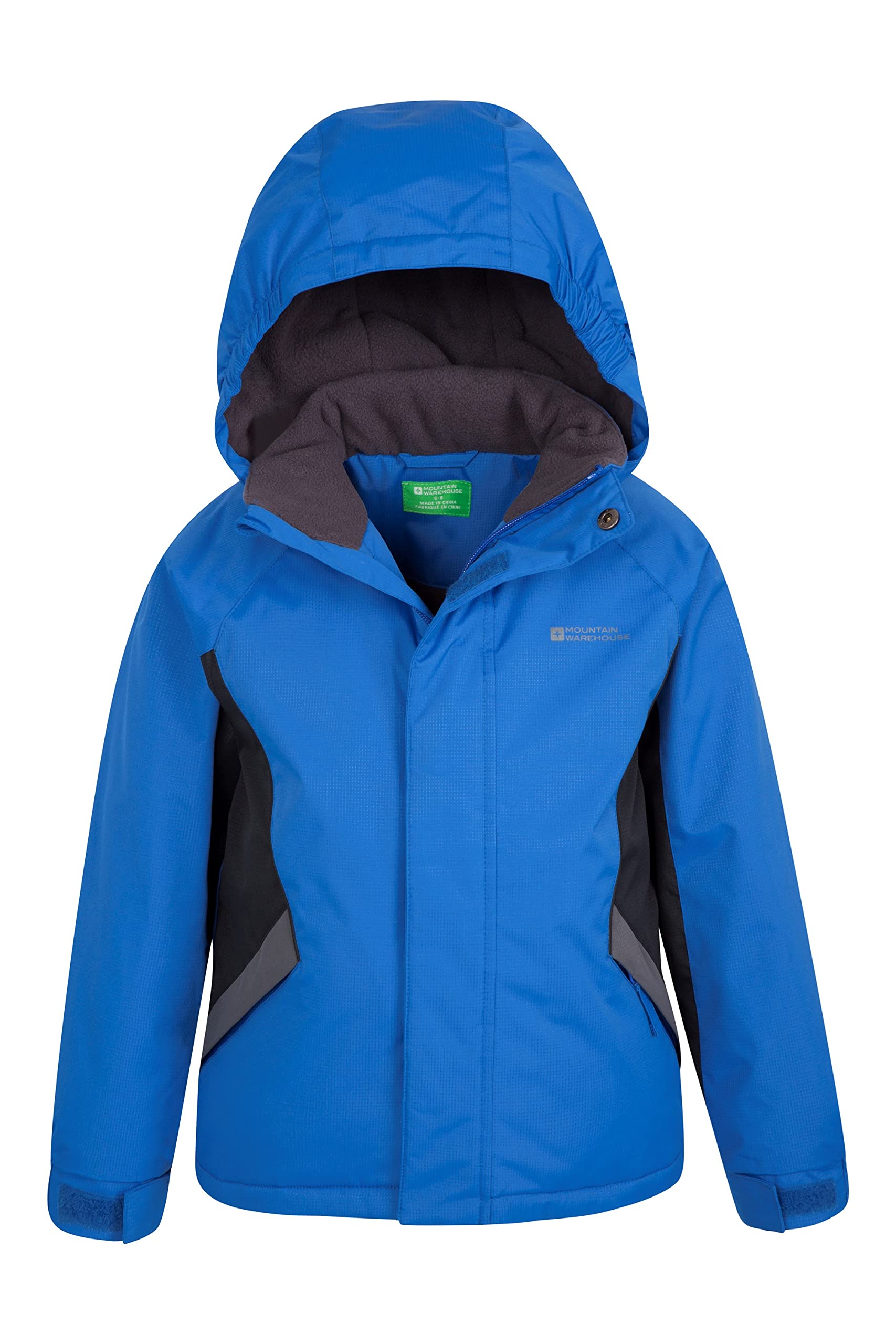 Mountain Warehouse Raptor Kids Ski Jacket, Boys & Girls Snow Coat Charcoal 5-6 Years