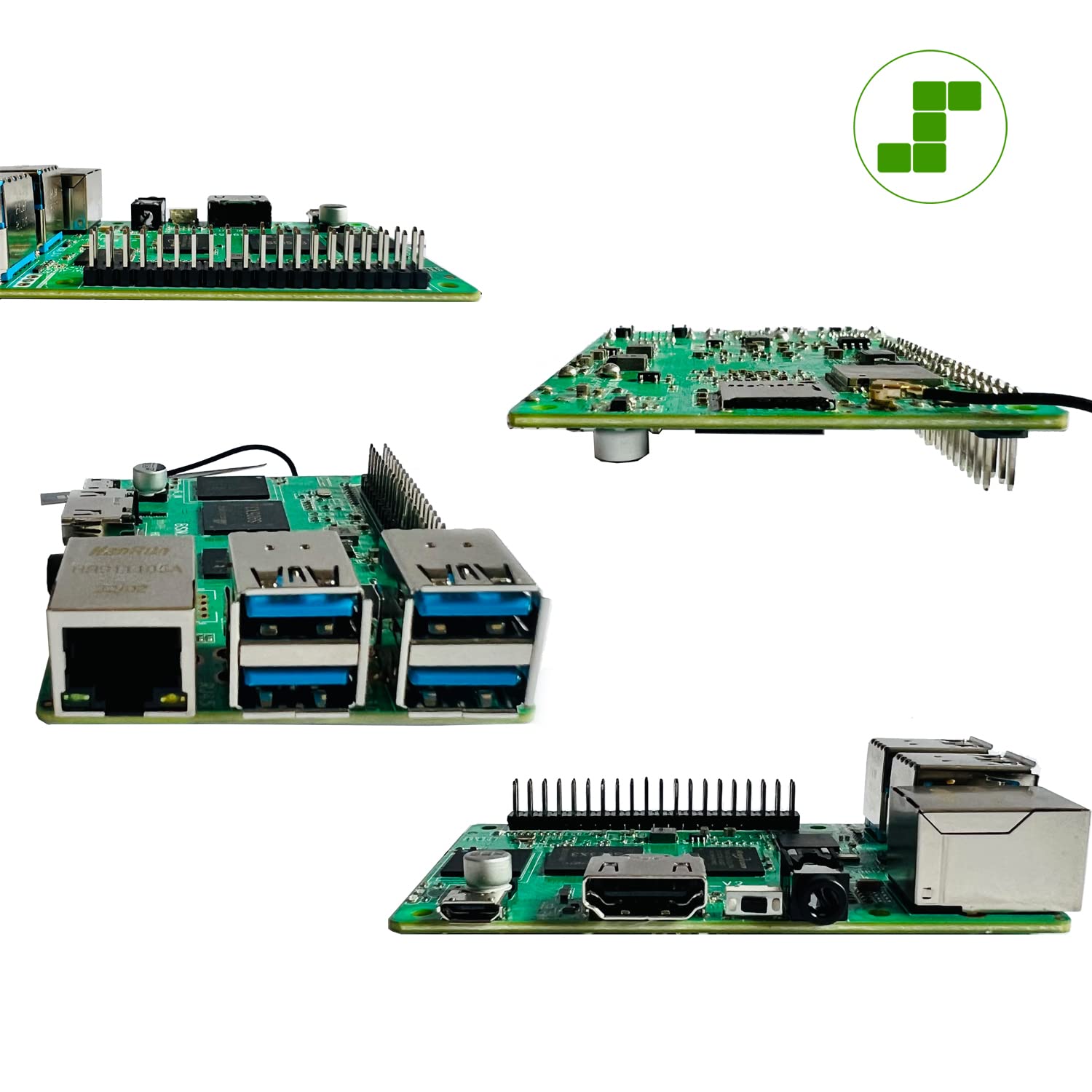 Sonicon Emuson Emulation Board Replaces Raspberry Pi 3B+, Mini Computer w/ 148 Emulators Preloaded, RetroPie ROM Downloader for Arcade Cabinet Retro Gaming (8GB + 128GB)