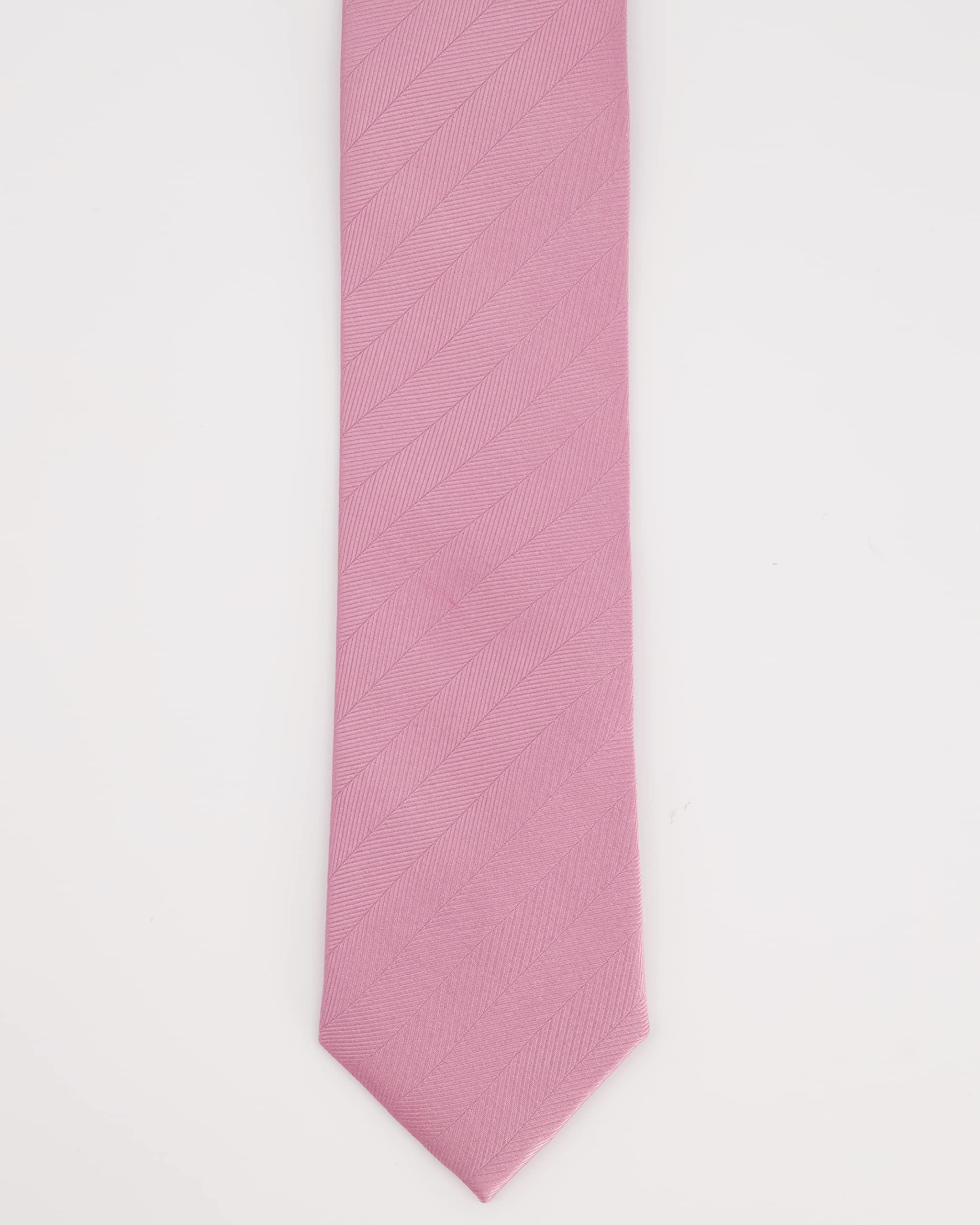 Tie Bar Skinny Sage Green Men’s Tie, Solid Color, Herringbone Vow, 2.5 x 58 inches
