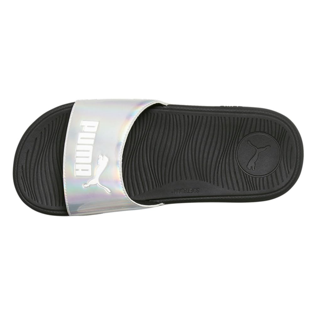 Puma Womens Cool Cat 2.0 Iridescent Slide Athletic Sandals Casual - Silver - Size 8 M