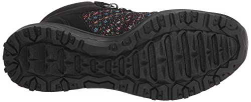 Skechers Women's Lace up Boot Hiking, Black Multi, 8.5