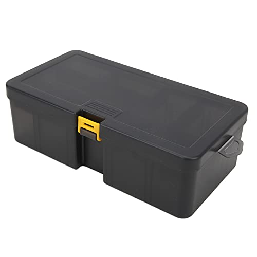 Yeuipea Fishing Tackle Accessory Box, Fishing Bait Storage Box Double Layer Multifunctional Plastic Fishing Tackle Accessory Box
