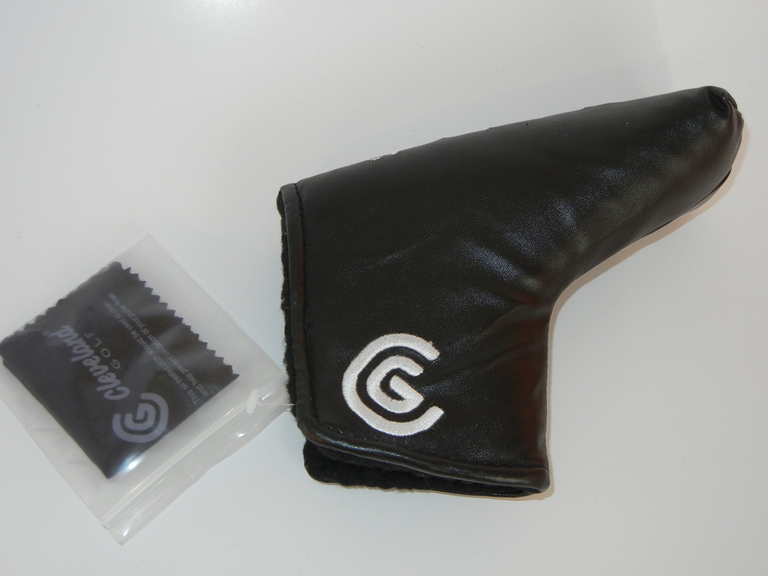 New Cleveland Golf Black/White Putter Headcover w/ Cloth