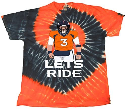 TIE DYE Broncos Wilson Lets Ride T-Shirt Adult XL
